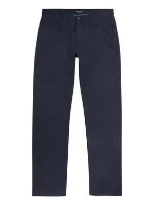 Giorgio Armani Stretch-cotton-blend Chinos - Blue