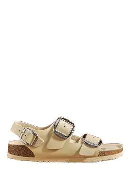 BIRKENSTOCK Birkenstock Milano Big Buckle High Shine Sandals Beige