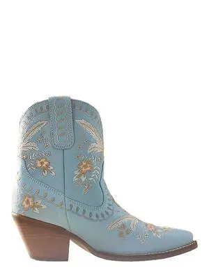DINGO 1969 Dingo 1969 Primrose Leather Booties Blue