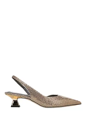 Franco Sarto Devin Slingback Kitten-Heel Pumps Gold