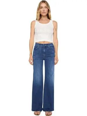 MOTHER The Hustler Roller Sneak Heirloom Jeans Blue