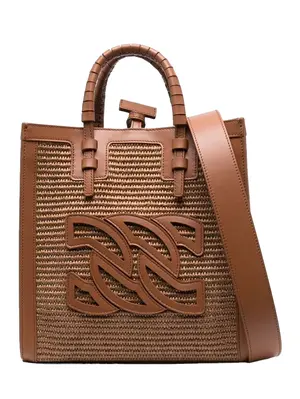 Casadei Baurivage Woven Tote Bag - Brown