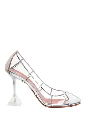 AMINA MUADDI Kitty Crystal-embellished Pumps