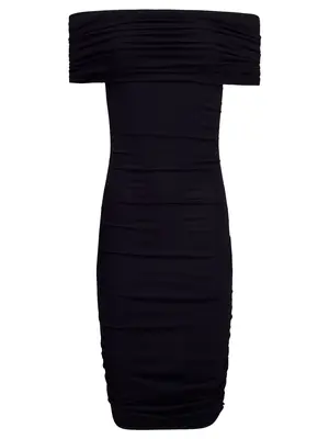 Khaite The Aerica Draped Dress - Black