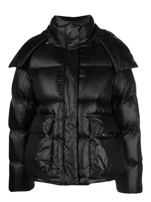 Dorothee Schumacher Padded Quilted Hooded Jacket - Black