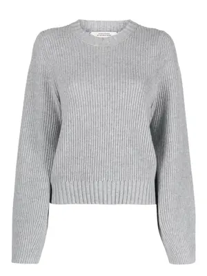 Dorothee Schumacher Ribbed-knit Sweatshirt - Grey