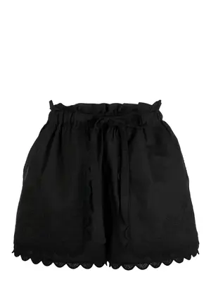 Ulla Johnson Nellie Embroidered Shorts - Black