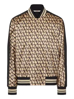 Valentino Garavani Toile Iconographe Bomber Jacket - Neutrals