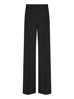Valentino Garavani Tailored Wool Trousers - Black