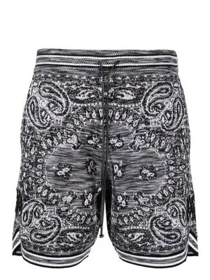 Amiri Bandana-print Track Shorts - Blue
