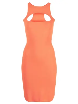 Dsquared2 Cut-out Knitted Dress - Orange