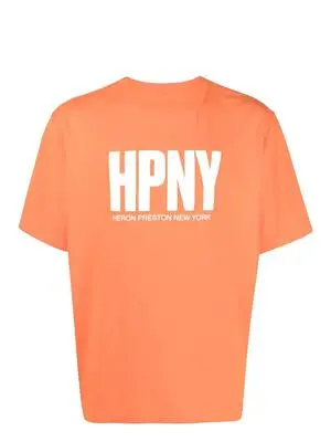 Heron Preston Hpny Print Crew Neck T-shirt - Orange