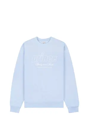 SPORTY & RICH Prince Health Cotton Sweatshirt - Blue