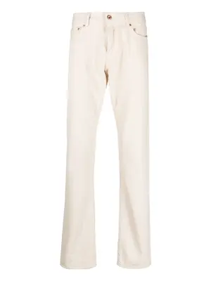 Aspesi Mid-rise Straight-leg Jeans - Neutrals