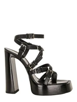 SAINT LAURENT Saint Laurent Strappy Platform Sandals