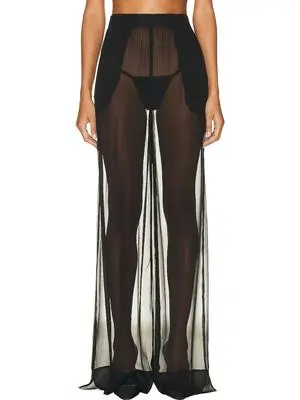 Saint Laurent Silk Pant - Noir