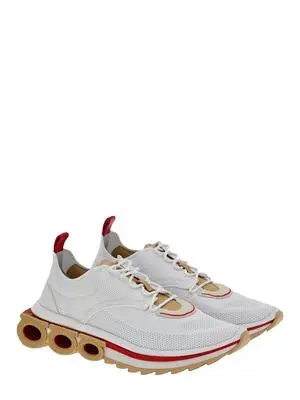 FERRAGAMO Gancini-plaque Low-top Sneakers - White