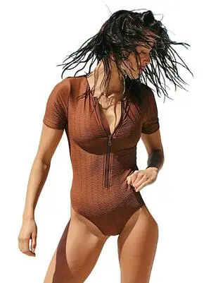TOAST Signature One-Piece Surf Suit Teak Wave
