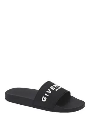 Givenchy Logo Slide Sandal - 003 Black