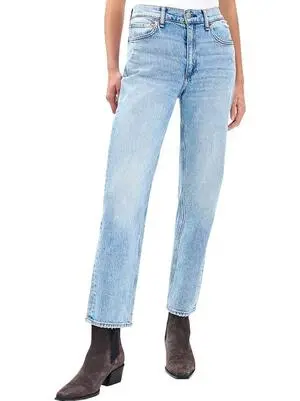 Rag & Bone Harlow Mid-rise Straight Leg Jeans - Lou1