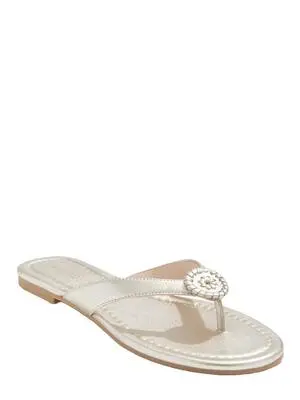 Jack Rogers Roxy Flip Flop - Platinum/platinum