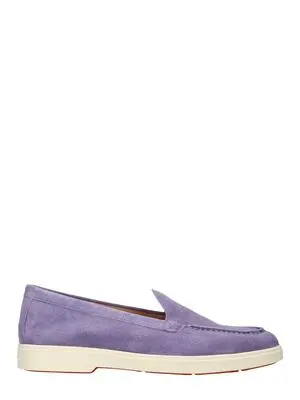 Santoni Suede Loafers - Purple