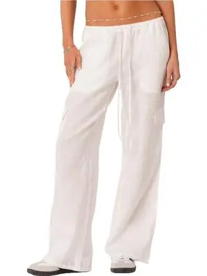 EDIKTED EDIKTED Lyric Cotton Cover-Up Cargo Pants
