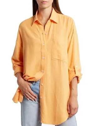 Rip Curl Rip Curl Premium Linen Blend Blouse Orange