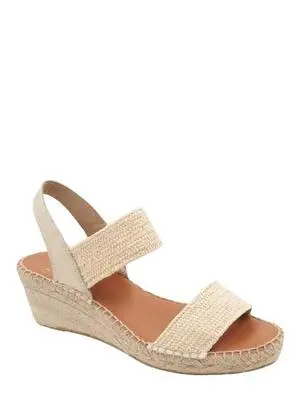 Andre Assous André Assous Aviana Raffia Wedge Sandal Natural