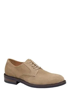 Johnston & Murphy Hartley Plain Toe Derby - Taupe Italian Suede