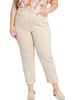 NYDJ NYDJ Margot High Waist Girlfriend Jeans Feather