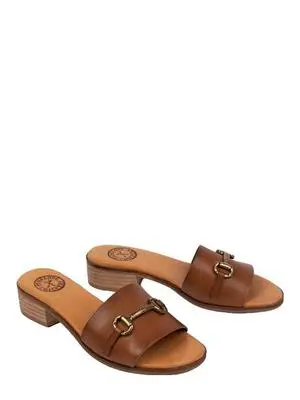 Penelope Chilvers Salamanca Horsebit Slide Sandal - Tan
