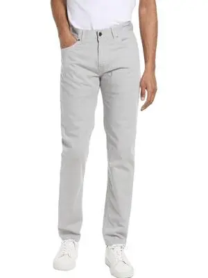 Billy Reid Cotton & Linen Blend Straight Leg Pants - Quarry