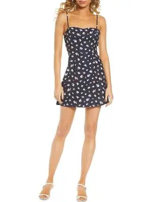 FRENCH CONNECTION Camass Floral Print Minidress