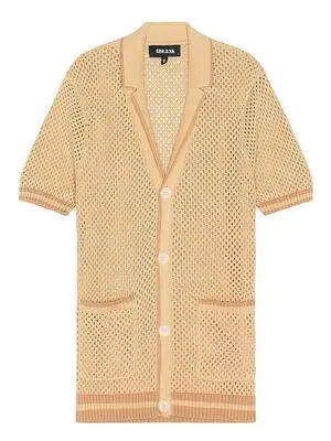 SEROYA SER.O.YA Michael Crochet Cardigan Beige