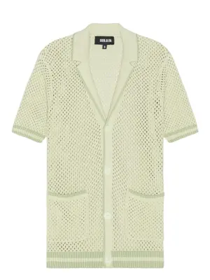 SEROYA SER.O.YA Michael Crochet Cardigan Mint