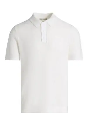 Onia Textured Knit Polo Shirt - White