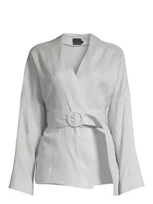 UNDRA CELESTE Belted Wrap Jacket