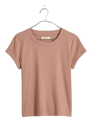 Madewell Plus Supima® Rib Tee Evening Mauve