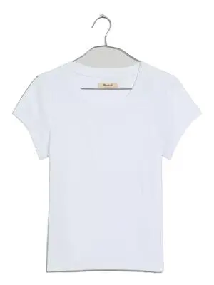 Madewell Plus Supima® Rib Tee Eyelet White