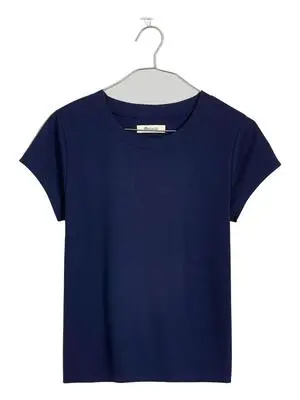 Madewell Plus Supima® Rib Tee Fresh Blueberry