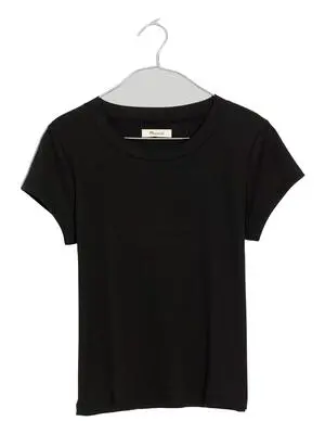 Madewell Plus Supima® Rib Tee True Black
