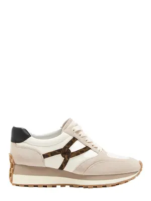 Veronica Beard Veronica Beard Valentina Mixed Leather Retro Sneakers Chiffon/ca
