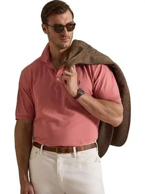 Ralph Lauren Stretch Mesh Polo Shirt - Desert Rose