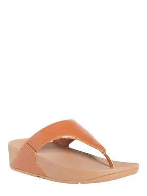 Fitflop Lulu Thong Wedge Sandals - Light Tan