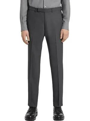 Zegna Zegna High Performance Wool Pants Dark Gray