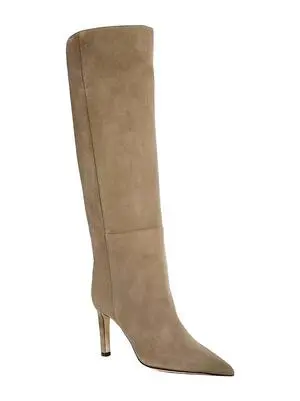 JIMMY CHOO Alizze 85 Knee High Boots - Taupe
