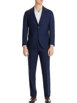 JACK VICTOR New York Regular Fit Micro Neat Suit - Blue