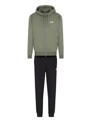 EA7 Core Identity Cotton Tracksuit Denim