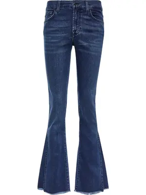 7 For All Mankind Bair Mid-rise Bootcut Jeans - Blue